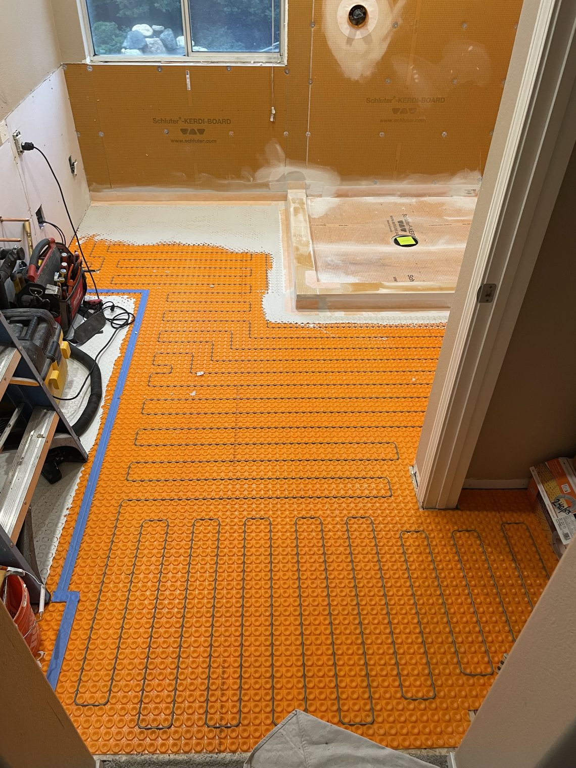 Heated Floor Installation | DITRA-HEAT - Parrish Construction Inc